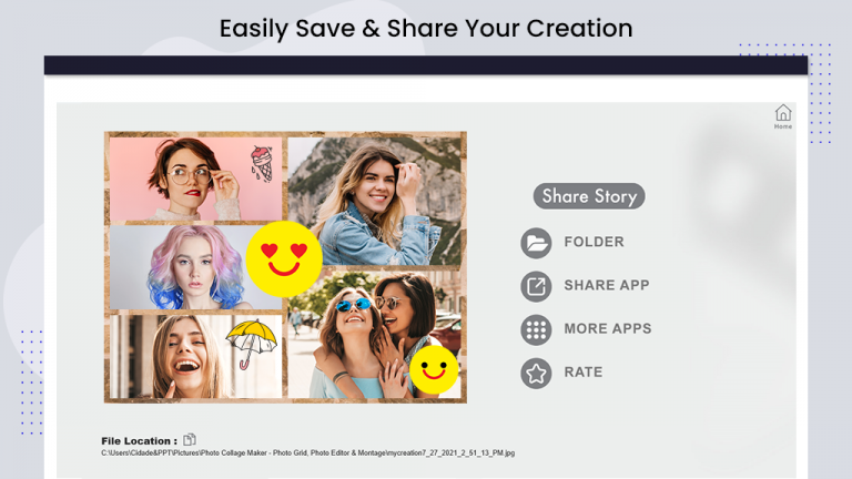 freestyle collage using Photo Collage Maker