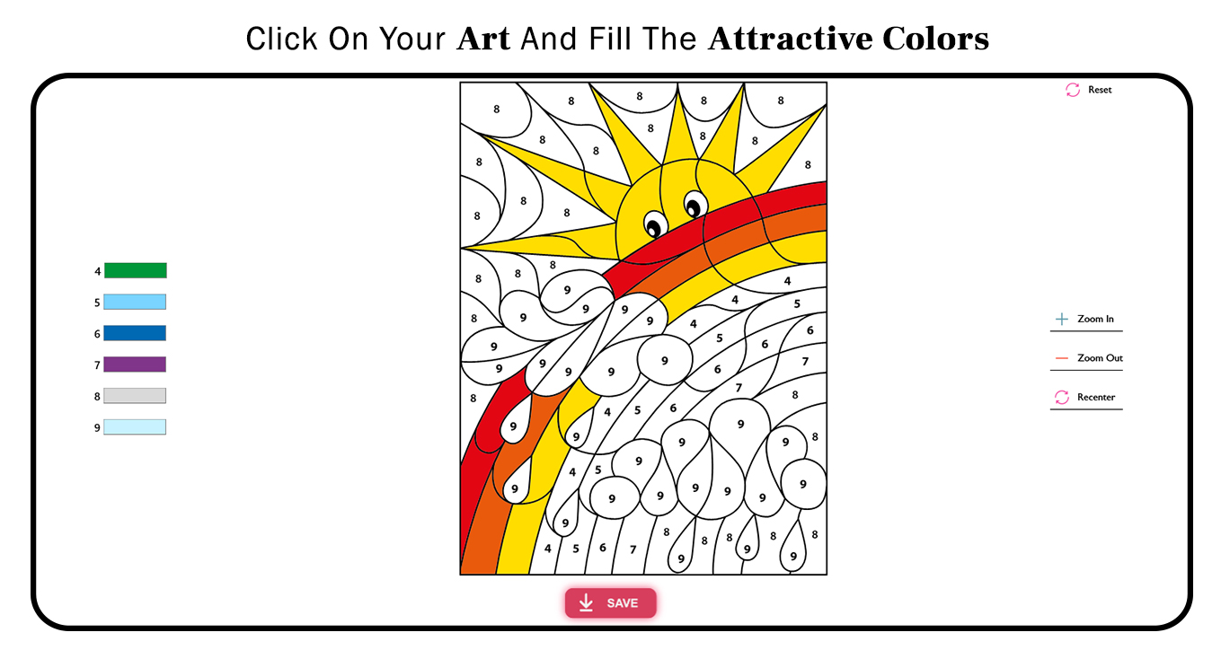 Paint by Number Art - Tap Color - Good Job Apps
